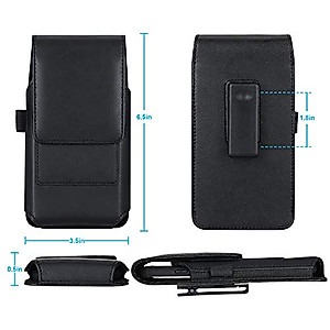 Mopaclle Phone Holster for Samsung Galaxy A03s A04s A33 A23 A52 A73 / Galaxy Note 20 Ultra 8 9 S22 Plus, S23 Plus, iPhone 14 Pro Max 13 Pro Max Swivel Belt Clip Cell Phone Carrying Pouch Belt Holder