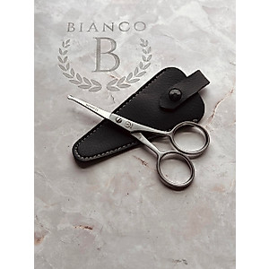 Bianco Instruments Nose Hair Scissors for Men and Women, Rounded Tip | Stainless Steel | Made in USA