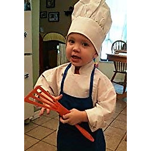 CHEFSKIN Baby Toddler White Chef Hat Adjustable Fits Babies 12-36 Mos