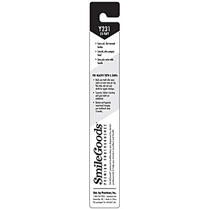 SmileGoods Y231 Child Toothbrush, 23 Tuft, Soft Bristle, with Extra Wide Handle, 72 Individually Packaged Premium Toothbrushes, Assorted Colors Bulk Pack