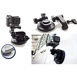 SublimeWare Suction Cup for Gopro Mount Car Windshield Window Vehicle Boat Camera Holder for Gopro Suction Cup Mount - for GoPro Hero 10 Hero 9 Black Max 360 Hero 8 Black Hero 7 Hero 6 HD