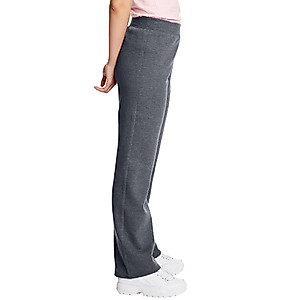 Hanes Women's EcoSmart Open Bottom Leg Sweatpants,Slate Heather,XX-Large