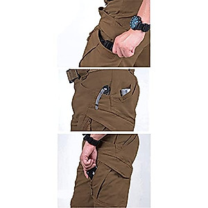 BUTERULES Tactical Pants Mens Multi Pockets Cargo Pants Military Combat Cotton Pant Dark Gray L(32)