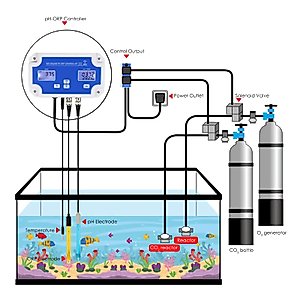 DANOPLUS Smart pH ORP Controller with Remote App Monitoring & Dosing in Water, 3 in 1 pH/ORP/Temp Meter Replaceable Probes for Hydroponics, Aquariums & Pool