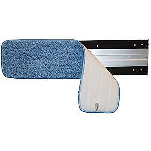 Nine Forty 36 Inch Microfiber Dust Mop Refill - Washable, Streak-Free Cleaning - Compatible with Flat Frame Kits - Ideal for Wet or Dry Flat Hardwood, Tile, and Laminate Floors - Blue (2-Pack)