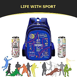 JDEIFKF Baseball Backpack Laptop Backpack For Men Women, Baseball Backpacks Shoulder Bag For Travel Hiking Camping Daypack