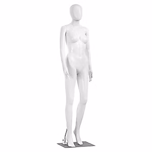 SereneLife 68.9" Tall Full-Body Female Mannequin with Adjustable Head, Flexible Limbs and Detachable Design, Perfect for Clothing Stores, Boutiques, Exhibitions and More