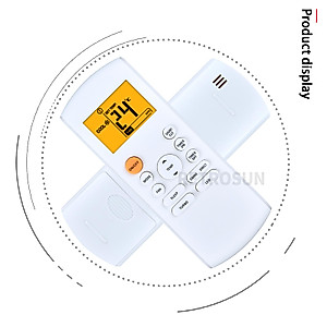 Replacement Remote Control for Midea MRcool FRIMEC Klimaire AC Air Conditioner RG57B1/BGE RG57A6/BGEF RG57A6/BGEFU1 RG57E1/BGEU1RG52A2/BGEFU1 RG57F3(B)/BGEFU1 RG57H3(B)/BGCEFU1-M RG57B2/BGE