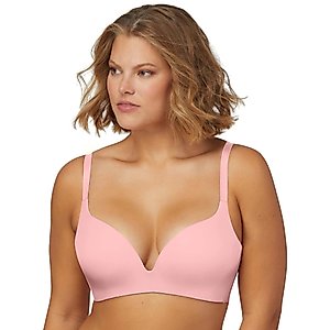 Maidenform Love The Lift Wire-Free Push-Up Bra, 38C, Rose Bloom Pink