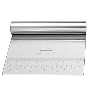 Last Confection Stainless Steel Bench Scraper/Pastry Dough Cutter Chopper for Bread, Pizza, Pasta and Cookies