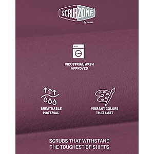 Landau Scrub Zone Unisex Relaxed Fit 2-Pocket Snap-Front Scrub Jacket 75231 Black 5XL