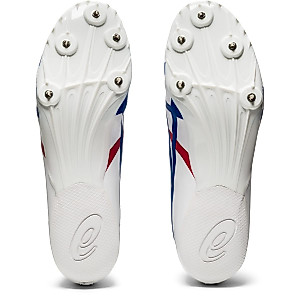 ASICS Unisex Hypersprint 7 Track & Field Shoes, 12.5, White/ASICS Blue
