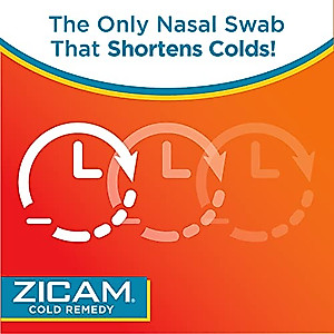 Zicam Cold Remedy Nasal Swabs with Cooling Menthol & Eucalyptus, 20 Count (Pack of 1)