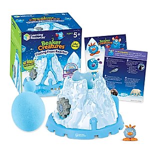 Learning Resources Beaker Creatures Fizzing Frost Reactor - 6 Pieces, Ages 5+ Volcano Science Kit for Kids, STEM Toys, Science Experiments for Kids