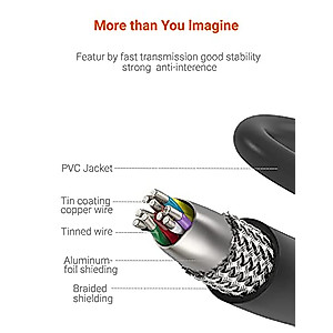 WILLIZTER Short USB 3.0 Extension Cable, 2 Pack SuperSpeed USB 3.0 Angle Male to Female Extension Cable 6 Inch Convertor Adapter Extender Cord Up Angle and Down Angle one Each