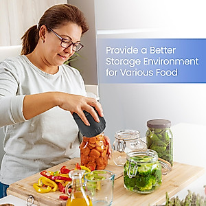 Electric Mason Jar Vacuum Sealer - Jar Vacuum Sealer Kit for Mason Jars with Wide & Regular Mouth for Food Storage, Vacuum Sealing Machine, Multifunctional All-in-One Cordless Canning Vacuum Sealer