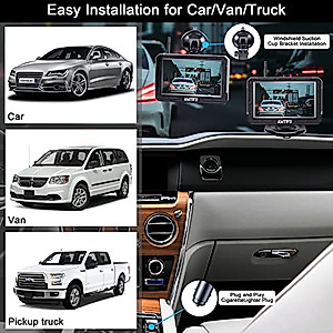 AMTIFO Wireless Backup Camera HD 1080P Car Truck Bluetooth Rear View 4.3 Inch Monitor System License Plate Back Cam Super Night Vision Digital Stable Signal A18