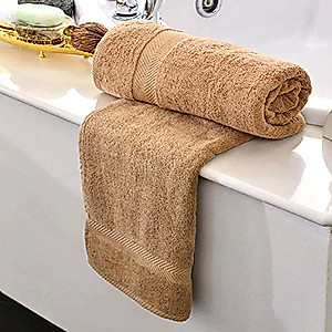 KAHAF Collection 6-Pack Bath Towels - Lightweight - Extra Absorbent - 100% Cotton - Shower towels (Multi, 27 inchesx54 inches)