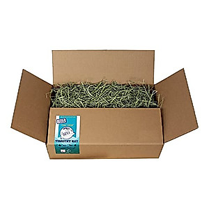 Grandpa's Best Timothy Hay for Rabbits, Guinea Pigs, Chinchillas, Hamsters & Gerbils, 20lb Loose Boxed, Brown