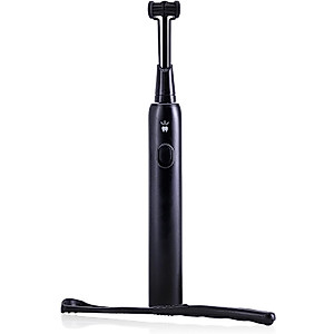 Triple Bristle Max Sonic | 3 Sided Toothbrush w/ 4 Modes | Dentist Created & Approved Triple Sided Toothbrush | Soft Charcoal Infused Nylon Bristles | Rechargeable & Waterproof Triple Head Toothbrush