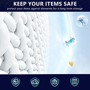 BAMCOO Vacuum Seal Bags for Clothing with Electric Pump, 15 Pack (3 Jumbo 3 Large 3 Medium 3 Small 3 Roll Up Vacuum Bags) Space Bags Vacuum Storage Bags for Travel, Luggage, Blankets, Bedding