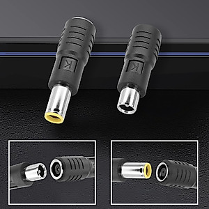 PNGKNYOCN DC 7909 to DC 8020 Adapter，DC 8mm Male to DC 8020 Female and DC 8020 Male to DC 8mm Female Connector, for Solar Panel RV Portable Power Station（2-Pack）