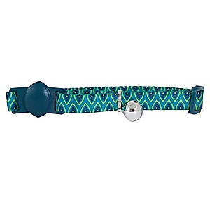 Petmate Aspen Pet Breakaway Fashion Collar, 3/8" x 8-12", Sub Geo Blue