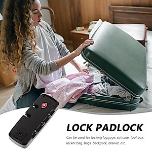 POPETPOP Pirate Accessories TSA007 3 Digits Password Code Suitcase Lock, Rugged Versatile Travel Luggage Code Fixed Lock Padlock for Luggage Case Zipper Suitcase Bag Toolbox Bag Backpack Accessories