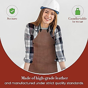 Style n Craft Welder’s Apron, Heavy-Duty Suede Leather Apron, Apron for Men and Women, Welding Accessories, Camel Color (81201)
