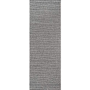 Novogratz Villa Collection Emilia Indoor/Outdoor Area Rug, 2'7" x 7'6" Runner, Grey