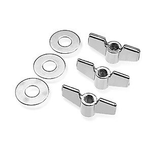 Cheerock 21 Pcs Cymbals Replacement Accessories Cymbal Stand Felts Hi-Hat Clutch Felt Cup with Sleeves, Base Wing Nuts and Washers for Drum Set Black