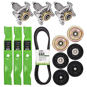 8TEN Deck Rebuild Kit for Husqvarna 48 inch YTH2348 2748GLS 2448T Blade Spindle Belt Idler