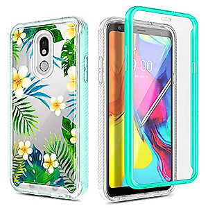 E-Began Case Compatible for LG Stylo 5 with [Built-in Screen Protector], LG Stylo 5V/Stylo 5X/Stylo 5 Plus, Full-Body Protective Rugged Bumper Cover, Shockproof Impact Resist Case -Hawaii