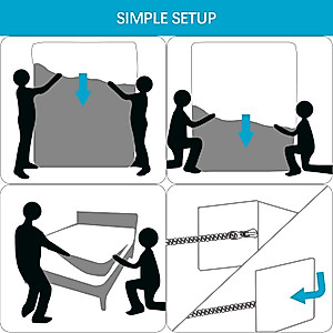 Waterproof Zippered Mattress Protector Queen (4/5/7/9Inches), Low Profile Mattress Protector, Fits for Amazon Basics & ZINUS Box Spring Mattress, 6 Sides Wrapping Zippered Mattress Encasement