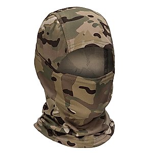 XY3545HS Camo Balaclava Face Mask for Man and Women-Hunting，Skiing，Motorcycle Windproof，UV Protection&Military Training
