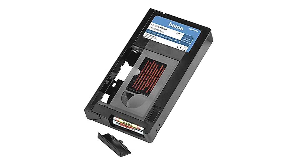 Hama VHS Cassette Adapter for VHS-C Tapes | Easy Playback Solution
