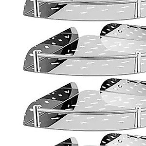 Nachukan 4 Pcs Stainless Steel Corner Shower Shelves, Triangular Wall Mounted Bathroom Racks - Strong Load Bearing Space Saving Shower Rack