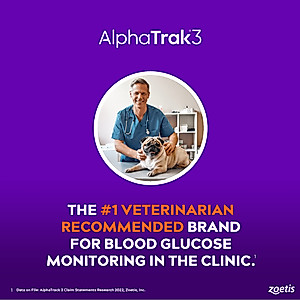 AlphaTrak 3, 8 Piece Pet Blood Glucose Monitoring Kit for Diabetic Cats, Dogs, and Horses All-in-One Solution for in-Clinic Or at Home, with Digital Results