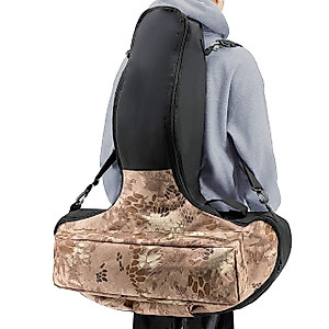Silfrae Soft Crossbow Case Padded Crossbow Case for Crossbow with Scopes (Python Brown)