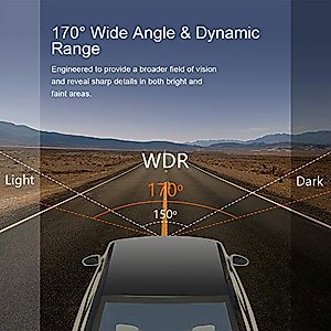 Innosinpo Dash Cam【2021 New Version】 1080P FHD DVR Car Dashboard Camera Recorder 3" LCD Screen 170° Wide Angle, Super Night Vision, G-Sensor, WDR, Parking Monitor, Loop Recording, Motion Detection