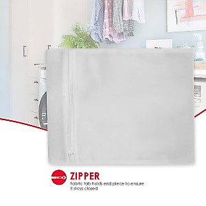 Sunbeam 3 Piece Micro Mesh Delicate Laundry Wash Bag, White