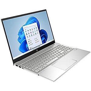 HP 2023 Pavilion 15 15.6" Touchscreen FHD Business Laptop, 12th Gen Intel 10-Core i7-1255U, 32GB DDR4 RAM, 1TB PCIe SSD, WiFi 6, Bluetooth 5.3, Backlit Keyboard, FR, Windows 11 Pro, BROAG HDMI Cable