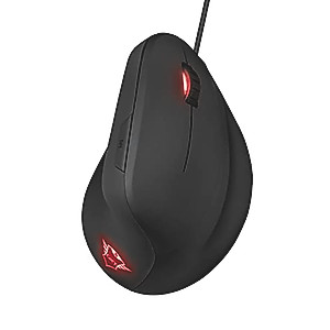 Trust Gaming GXT 144 Rexx Vertical Ergonomic Gaming Mouse, 250-10,000 DPI, 6 Buttons, Black