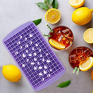 Upgrade Mini Ice Cube Trays 3 Pack, TINANA 480 Small Ice Cube Trays, Easy-Release Ice tray for Freezer, Crushed Ice for Chilling Whiskey, Cocktails & Juices Drinks