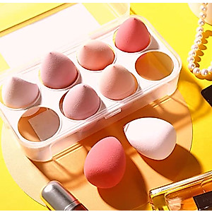 Makeup Sponge, Beauty Sponge, Makeup Blender Sponge 8 PCS, Original Scene Music（Music Type :Kawaii Bass),Dry and Wet Use, Makeup Sponges for Foundation, Makeup Blender Sponge Set with Gift Box