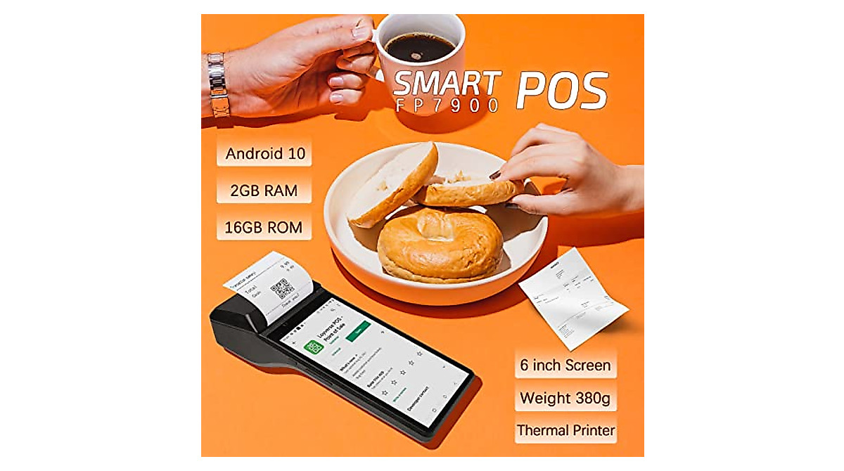 SMAJAYU FP7900 Pos Terminal & BT8010 Label Printer | Mobile POS & Labels