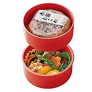 Round Lunch Box Two-Stage (with a Fork) [Poo Face]