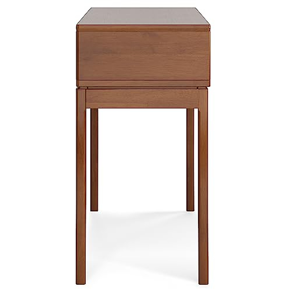 SIMPLIHOME Harper Solid Hardwood 54 Inch Wide Mid Century Modern Console Sofa Table in Teak Brown, for The Living Room Entryway and Bedroom