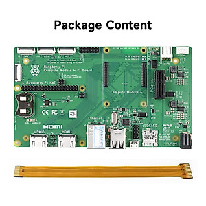 Waveshare Compute Module 4 IO Board Pack with RPi Zero V1.3 Camera Cable 15 CM (No WiFi) Compatible with Raspberry Pi Compute Module 4