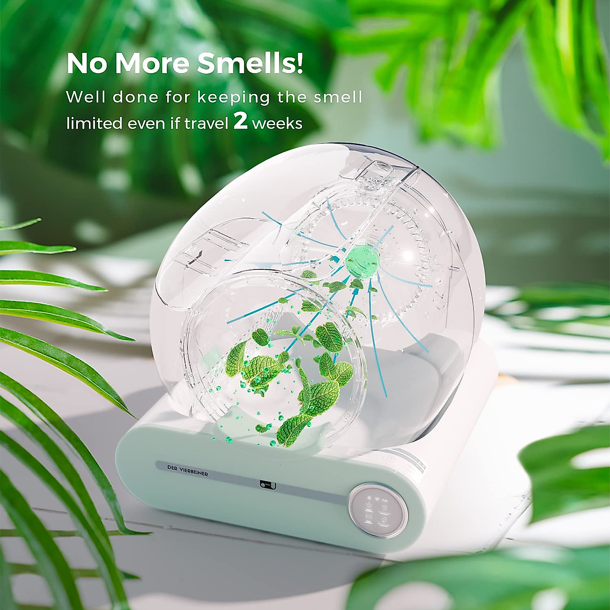 DER VIERBEINER Self-Cleaning Cat Litter Box, Automatic 65L+9L Large Capacity Cleaning Robot, APP Control/Odor Removal/Safety Protection Smart Cat Litter Box for Multiple Cats 【2023 Newest Version】